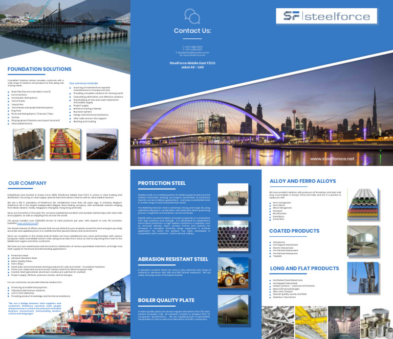 Steel Force General Catalogue | PDF | Steel | Deep Foundation