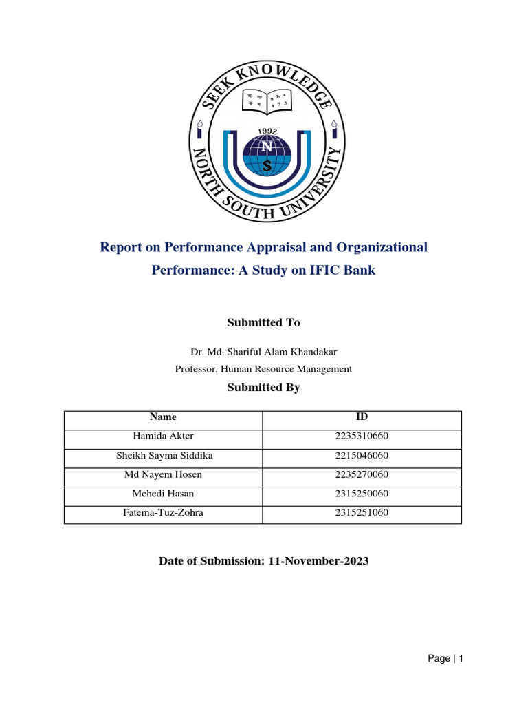 BUS601_final_REPORT | PDF | Performance Appraisal | Coefficient Of Determination