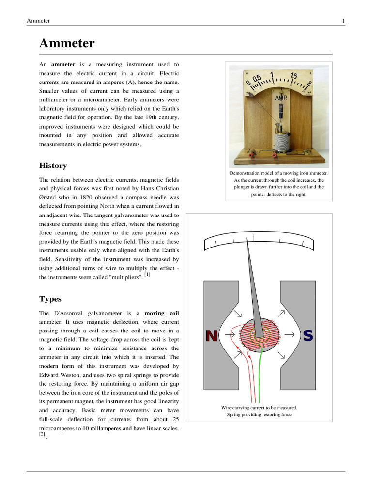 Ammeter | Download Free PDF | Electrical Engineering | Electricity