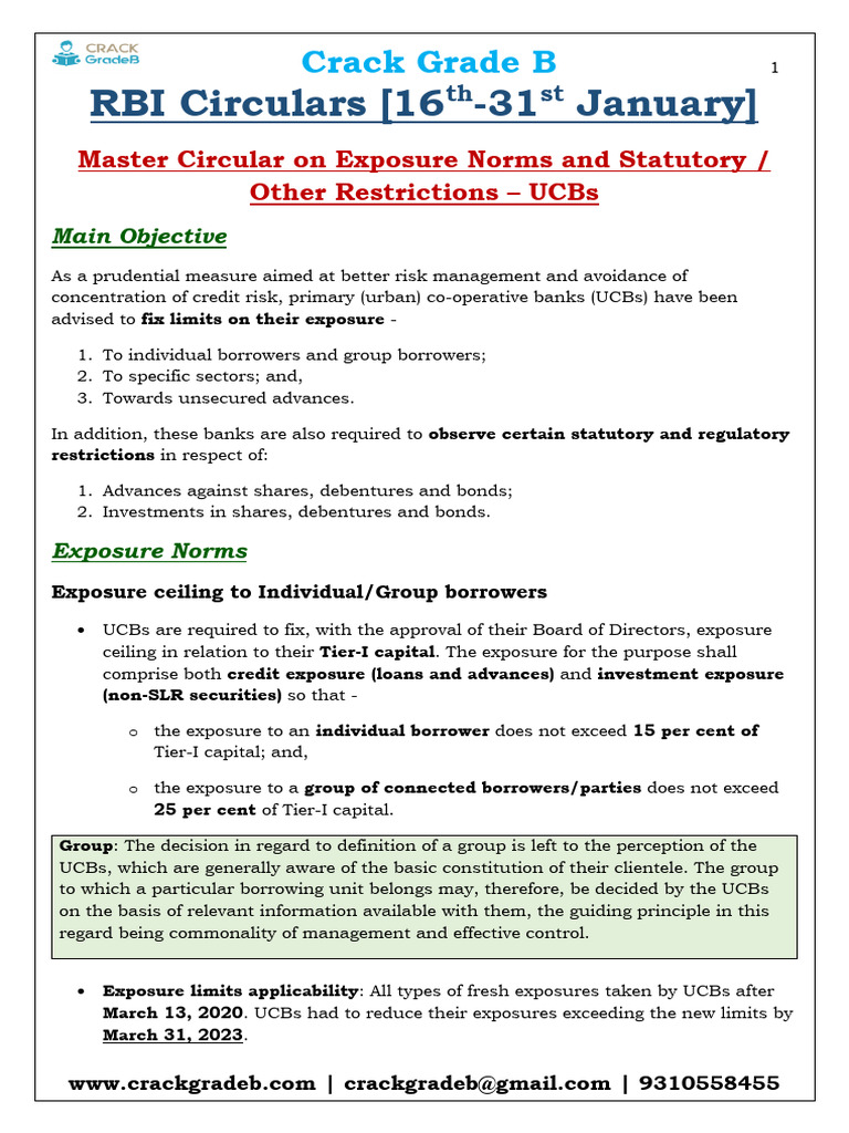 RBI Circulars 16th 31st January Lyst8403 | PDF | Banks | Credit Card