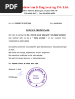 Electrician Work Experience Certificate | PDF