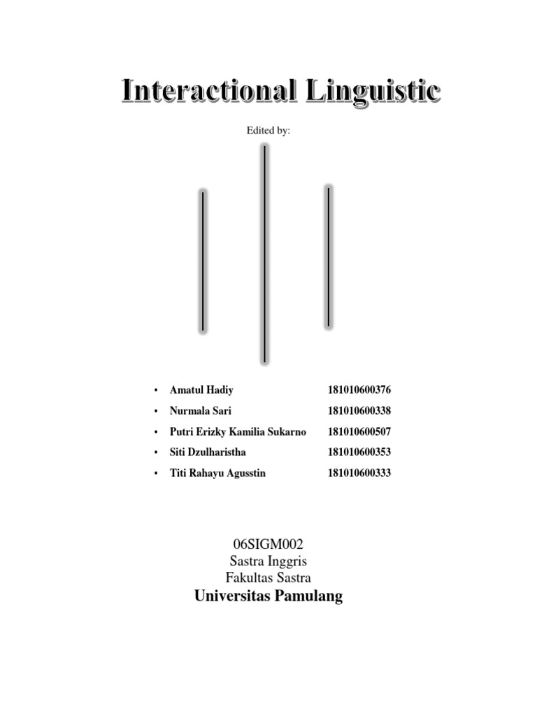 Discourse Analysis - Interactional Linguistic | PDF | Sociolinguistics | Methodology