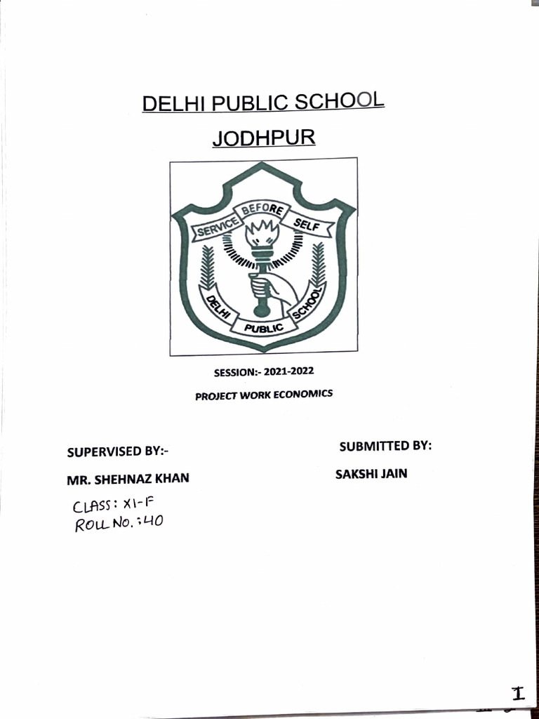 Economics Practical File | PDF