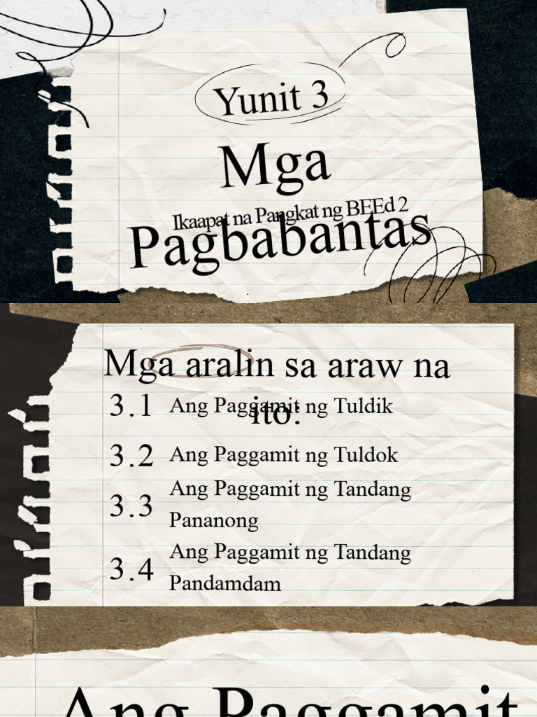 Yunit 3 Pag Uulat | PDF