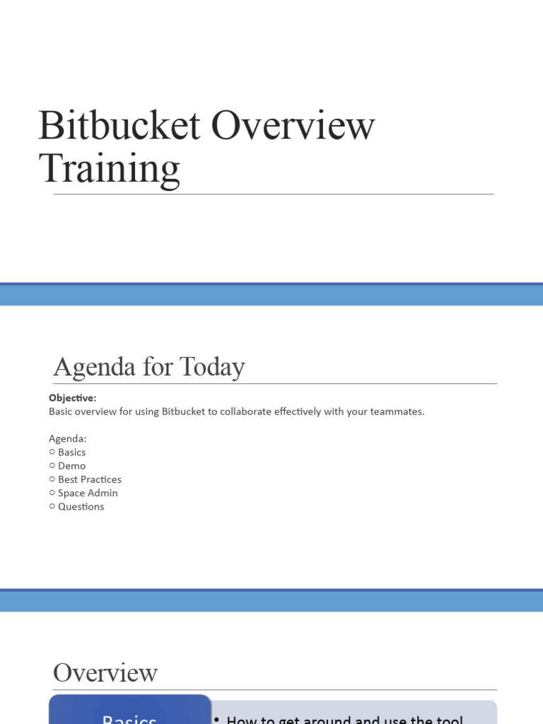 Bitbucket Training | PDF | Version Control | Computer Engineering