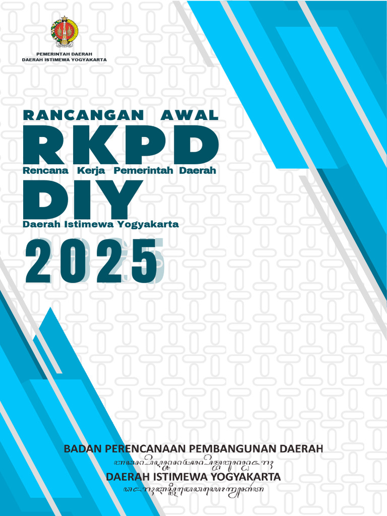 Rancangan Awal RKPD DIY Tahun 2025 Fin | PDF