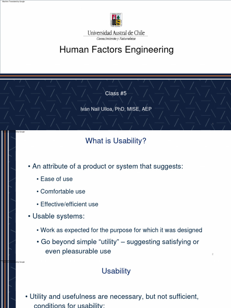Class 5 - HFE II 2023 | PDF | Usability | Design