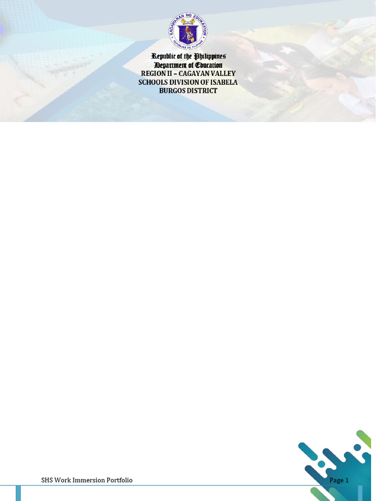 SHS Work Immersion Guide | PDF | Job Interview | Confidentiality