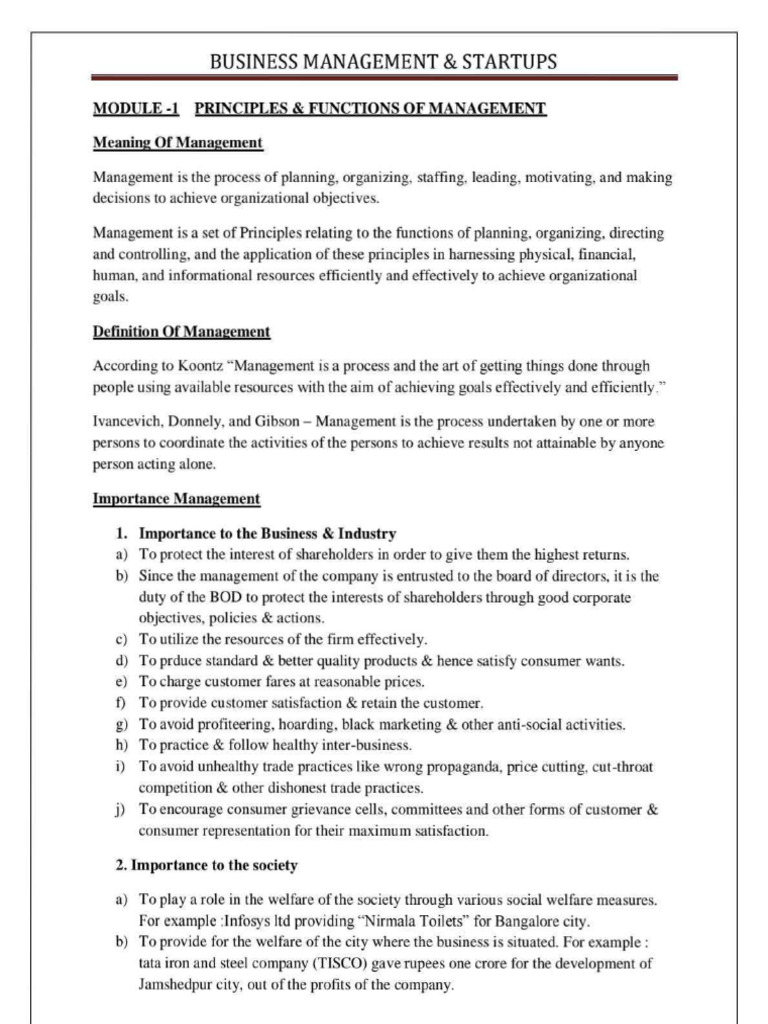 Unit - 1 BMS | PDF