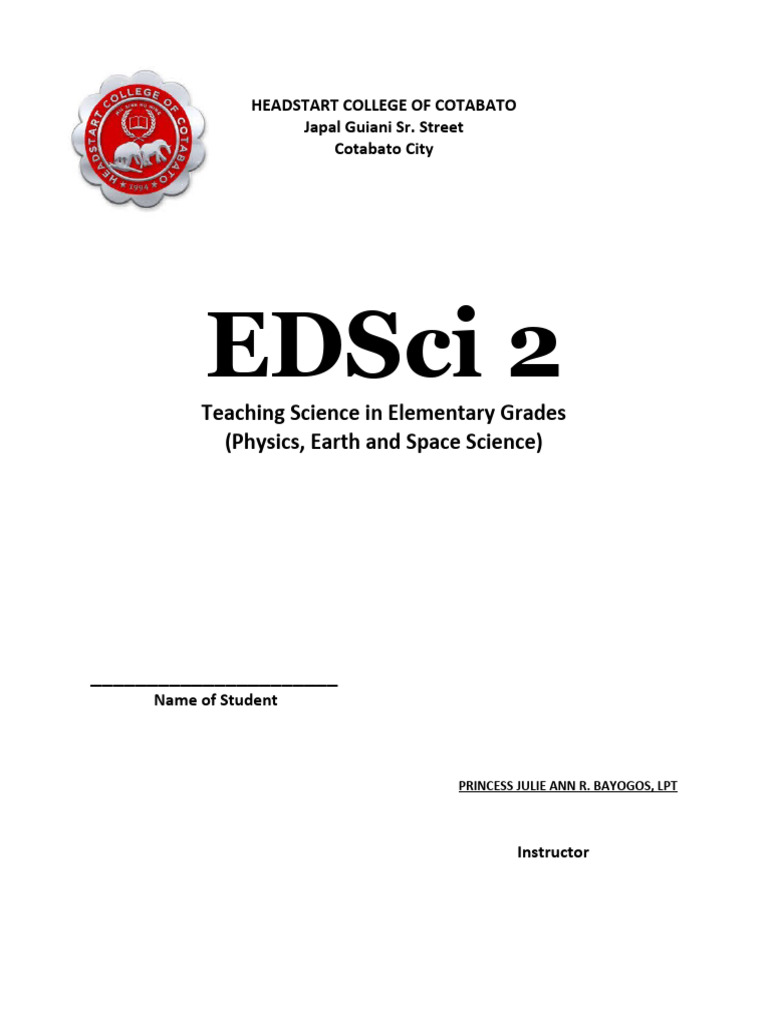 EDSCI 2 BEED | PDF | Learning | Science