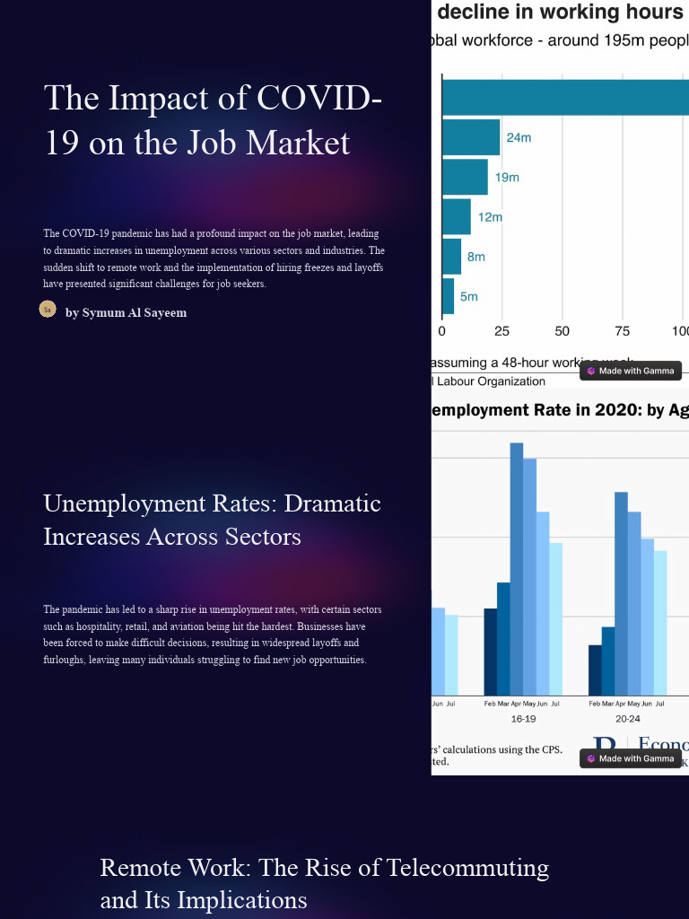 COVID-19's Effects on Job Market Trends | PDF | Labour Economics | Layoff