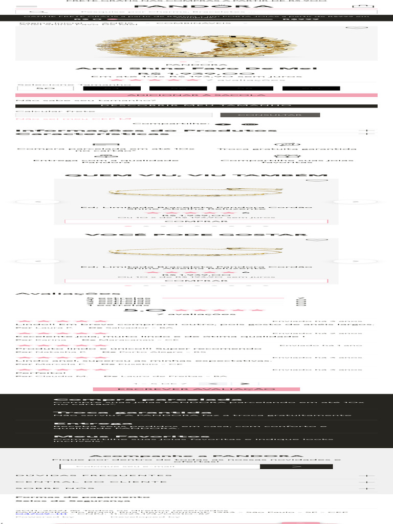 Anel Shine Favo de Mel - 167100CZ | PDF