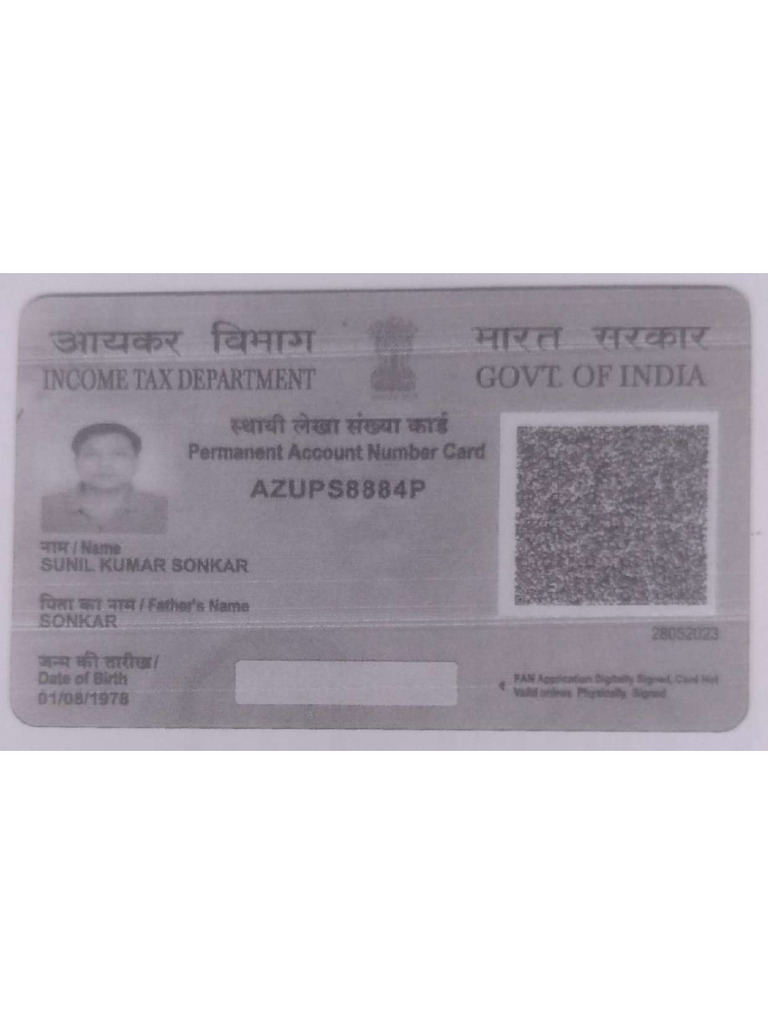 Pan Card PDF | PDF