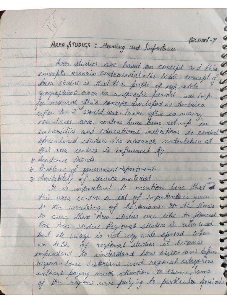 Area Studies - Meaning and Importance | PDF