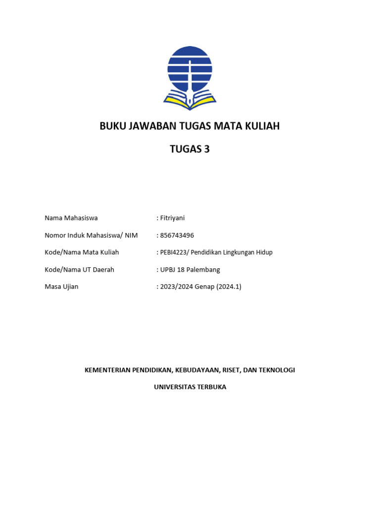Tugas 3 PLH | PDF | Sains & Matematika | Teknologi & Rekayasa