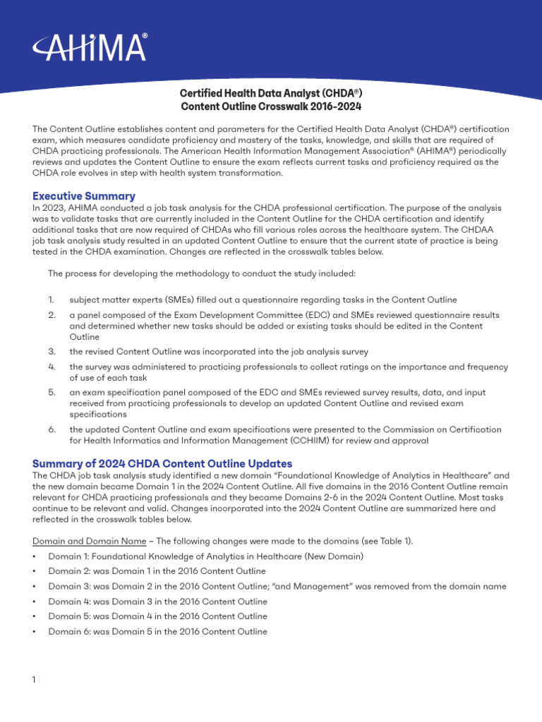 Chda Crosswalk Final 11 2023 | PDF | Survey Methodology | Data