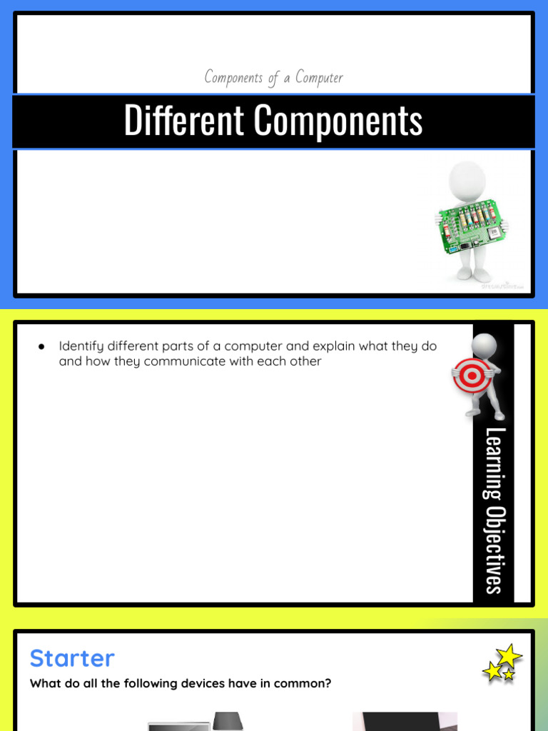 L1 - Different Components | PDF | Input/Output | Video Game Platforms
