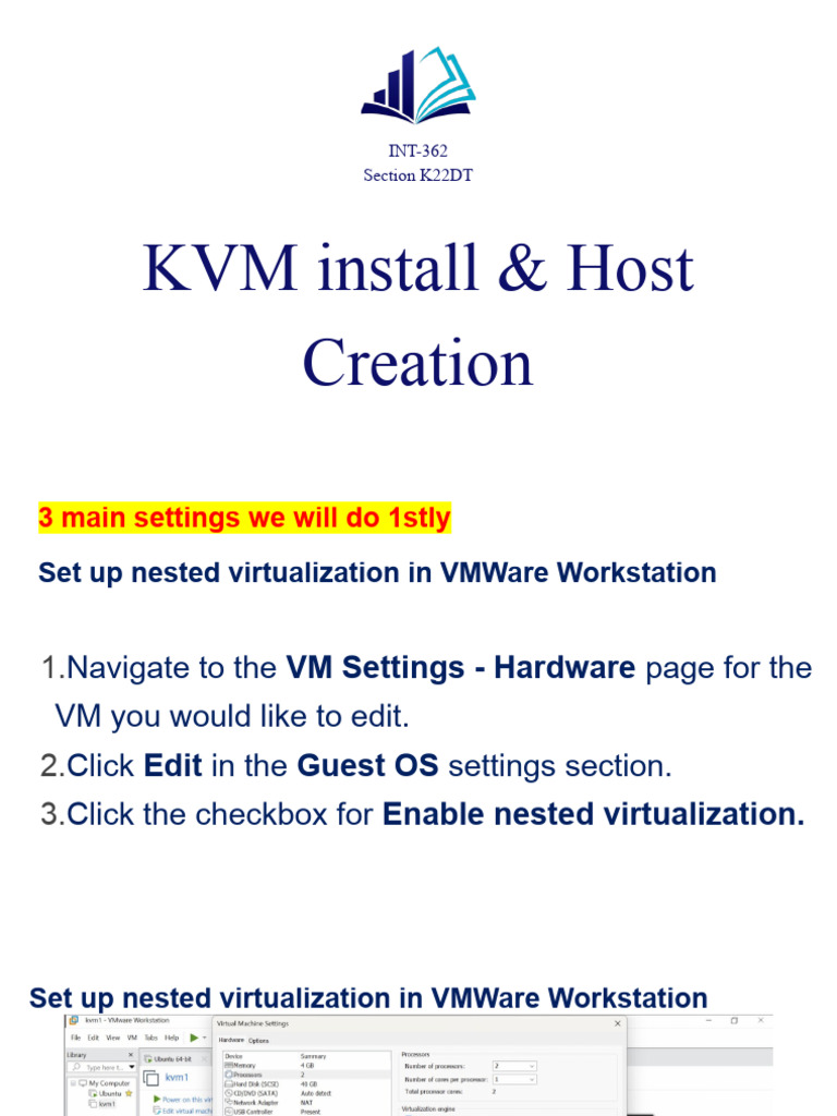 2nd File To Students KVM - Host - Creation | PDF | Virtualization ...
