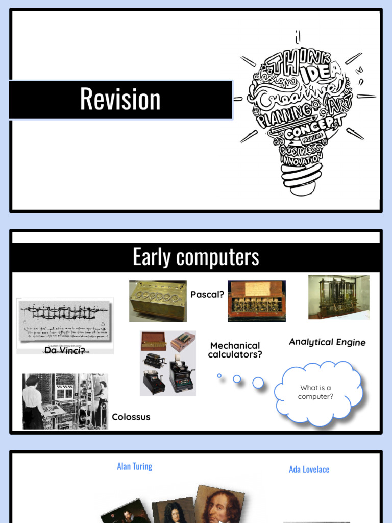 Revision Lesson | PDF | Input/Output | Computer Data Storage