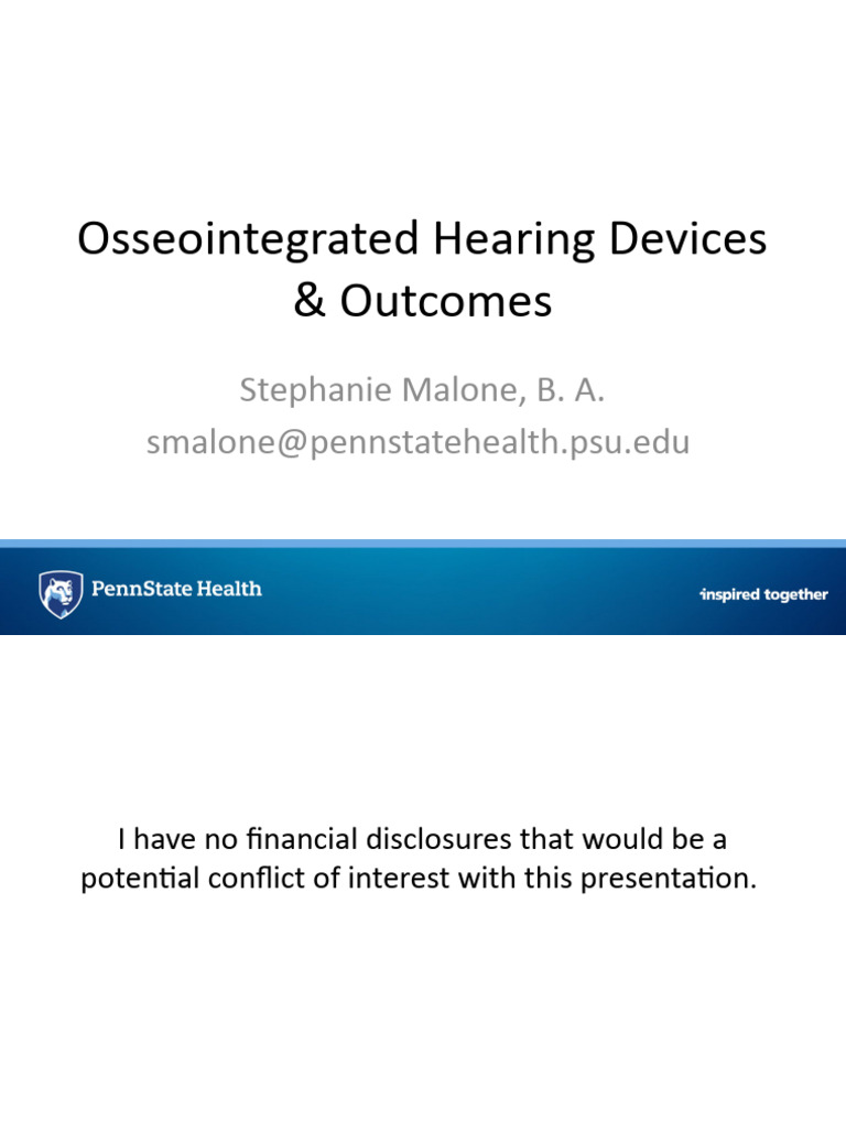 Part 3 Paa Baha Presentation | PDF | Hearing Loss | Surgical Specialties