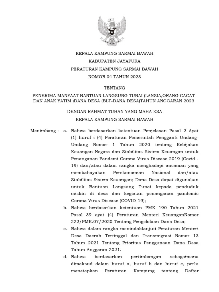 Contoh Perkam BLT OK | PDF