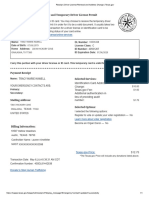 Texas Driver License Renewal Receipt | PDF | Driver's License ...