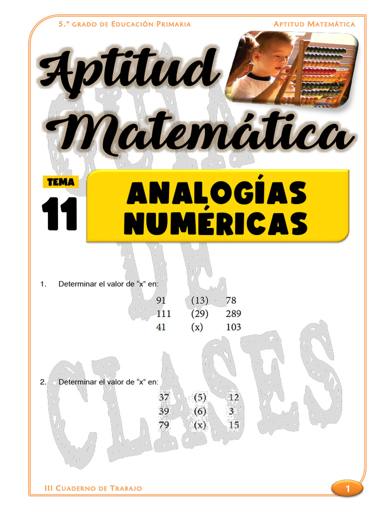 01 APM 5°prim IIIyIVBim | PDF | Aritmética | Matemáticas