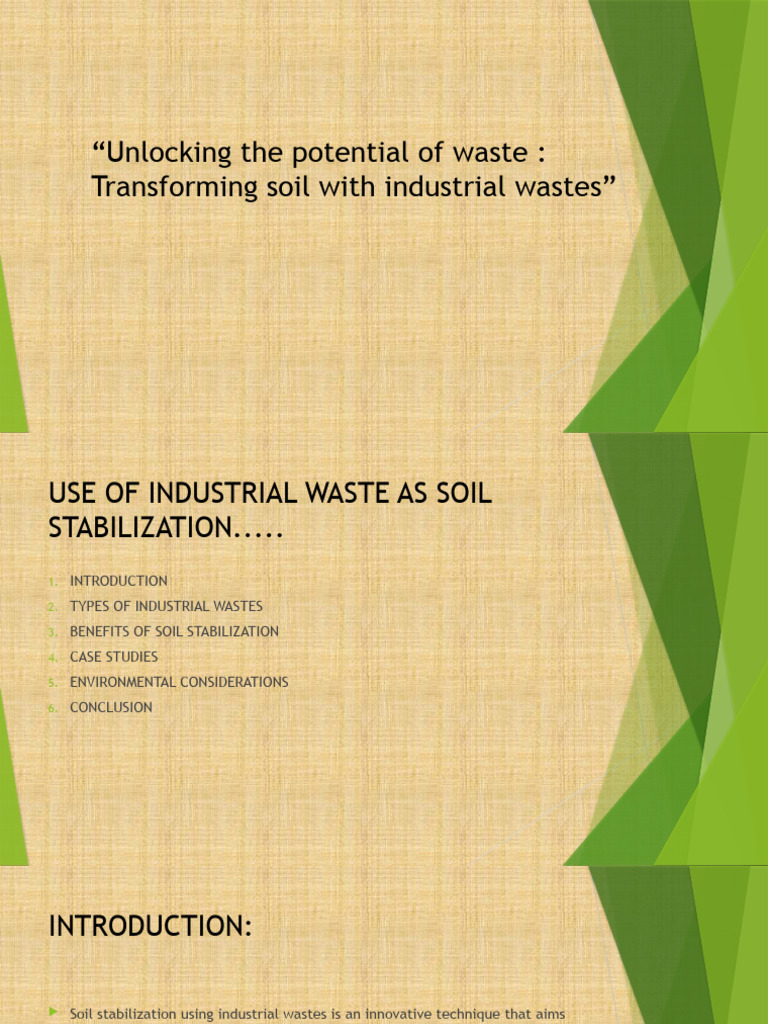 Unlocking The Potential of Waste | PDF | Cement | Soil