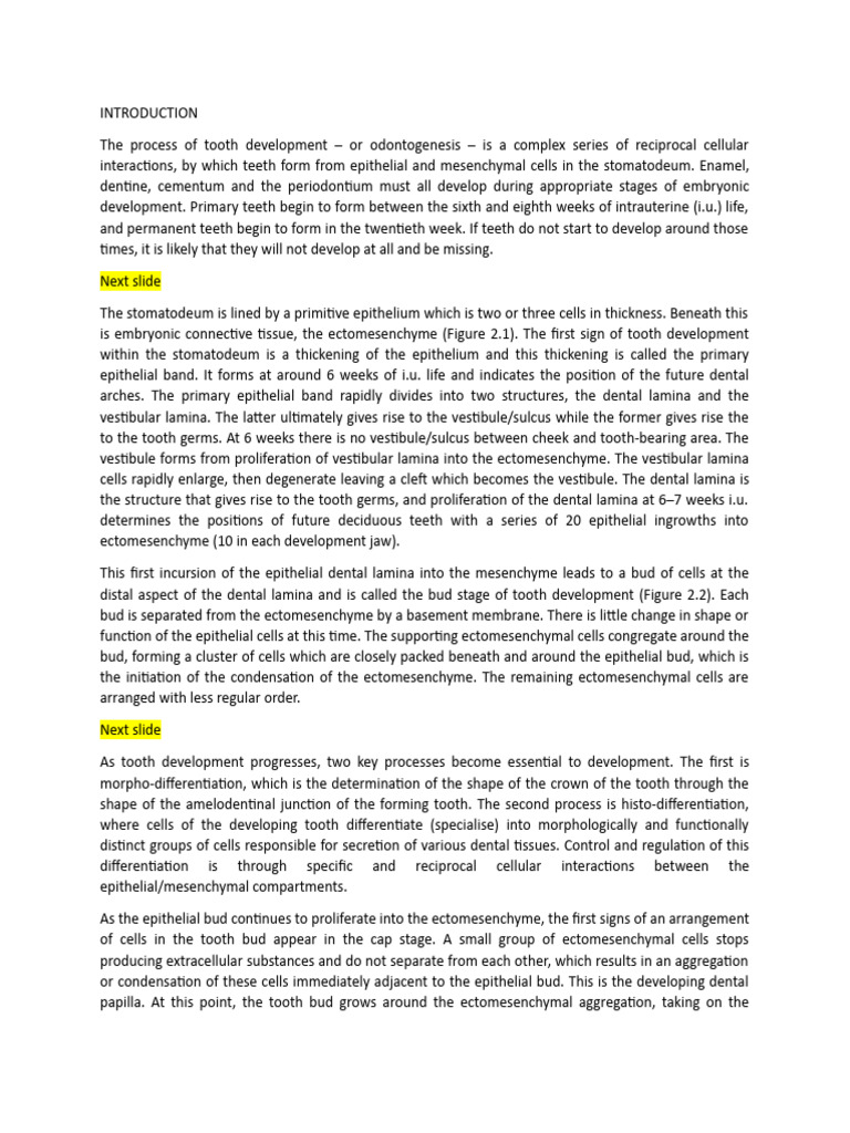 script forensic | PDF | Epithelium | Human Tooth