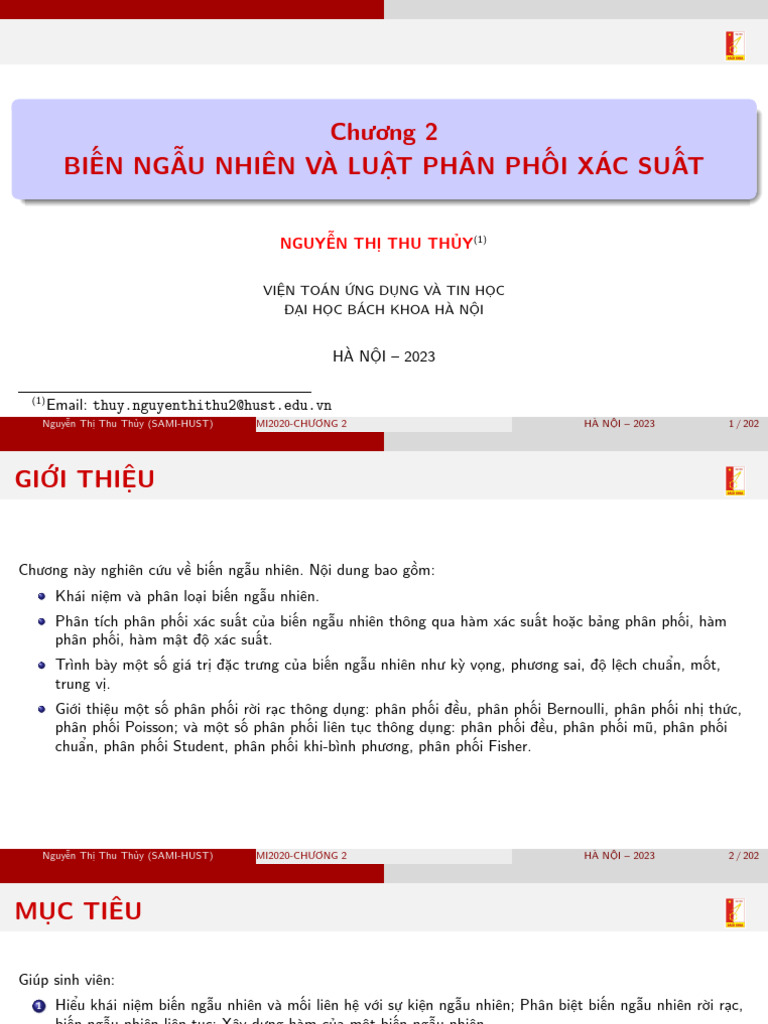 2023 Baigiang XSTK MI2020 Chap2 | PDF