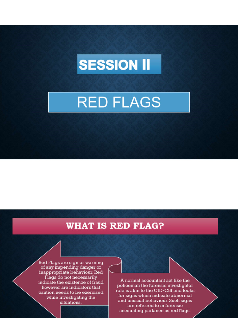 02 Red Flag | PDF | Fraud | Financial Audit