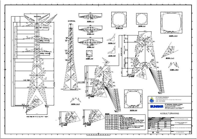 P-138-G-009-001 Tower Typ Aa Outline Body Extention-P-138-G-009-001 ...