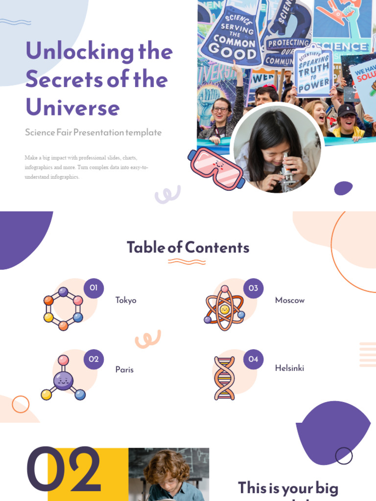 Science Fair Creative Presentation Template Purple Variant | PDF ...