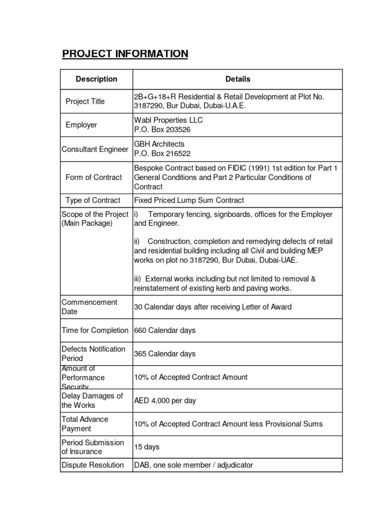 TD12 Project Information | PDF | Law | Technology & Engineering