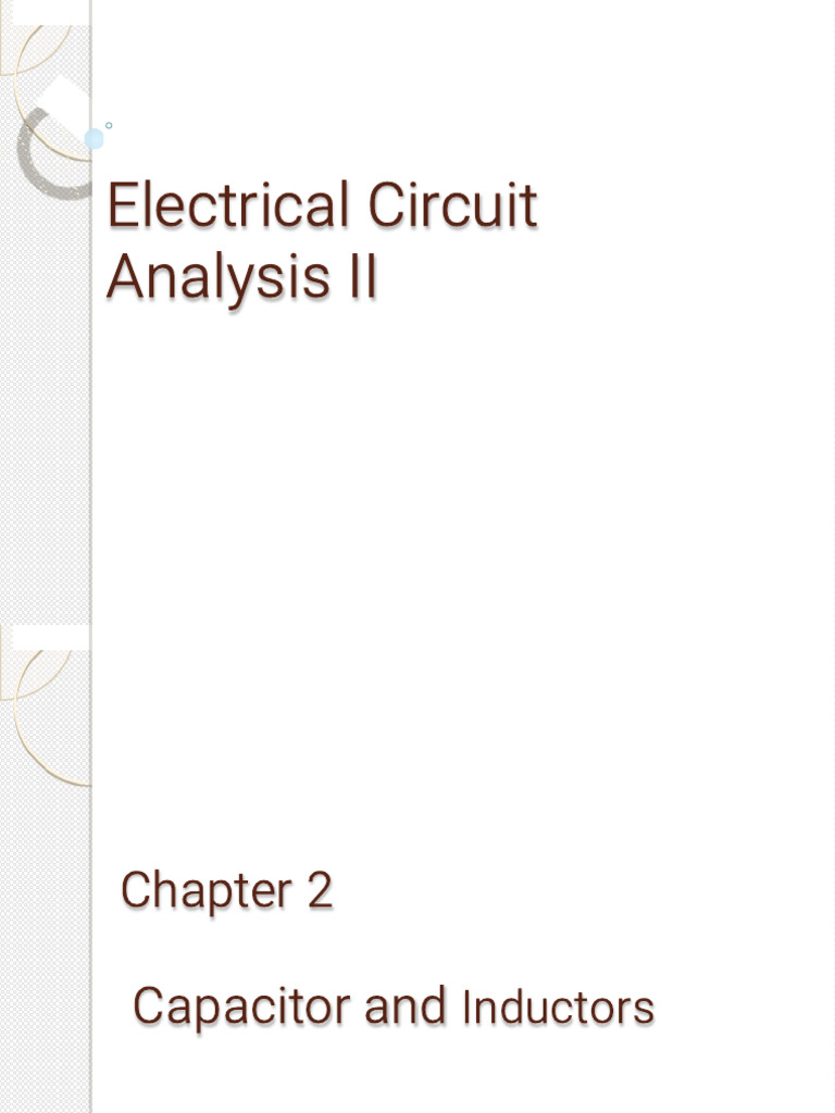 ch 2 Capacitors - ٢٠٢٢٠٨٠٧٠٩٢١٥٦ | PDF | Capacitor | Inductance