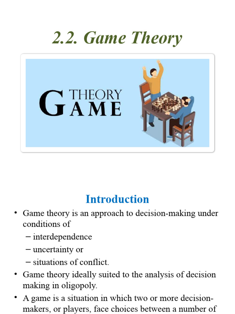 Understanding Game Theory in Oligopoly | PDF | Game Theory | Gaming