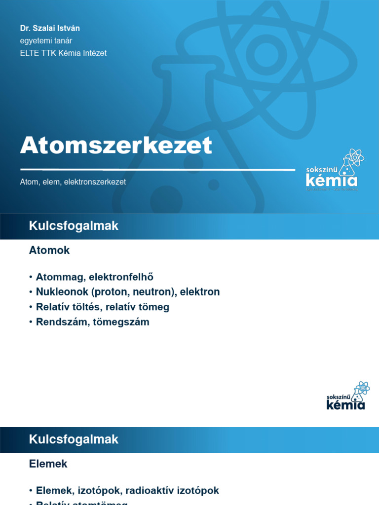 1 Atomszerkezet | PDF