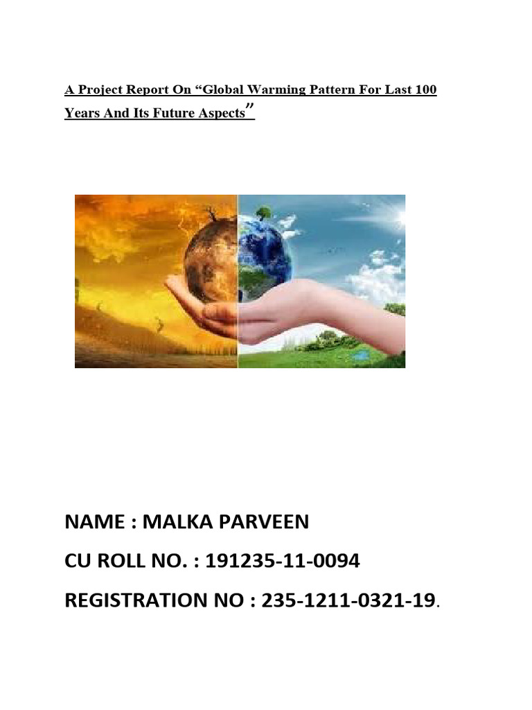 Evs Project Pdf Pdf Climate Change Greenhouse Gas