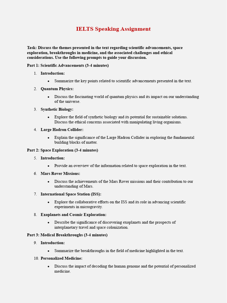 1.3 Speaking Assignment | PDF | Artificial Intelligence | Intelligence (AI) & Semantics
