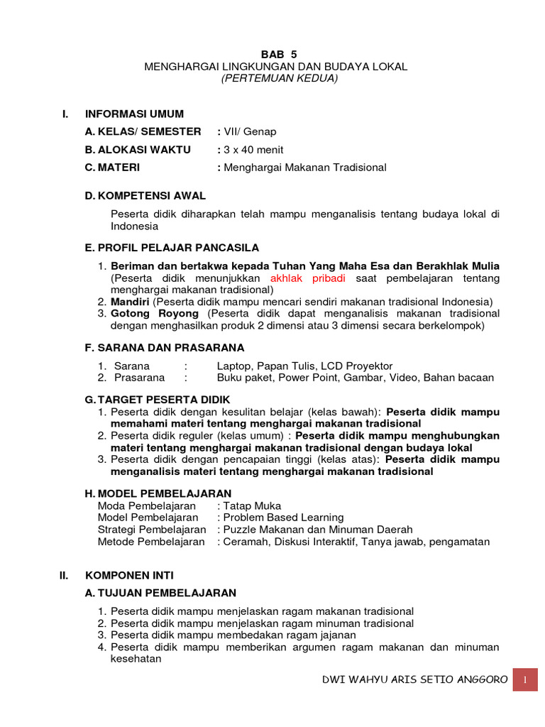 Modul Ajar Observasi Anggoro | PDF