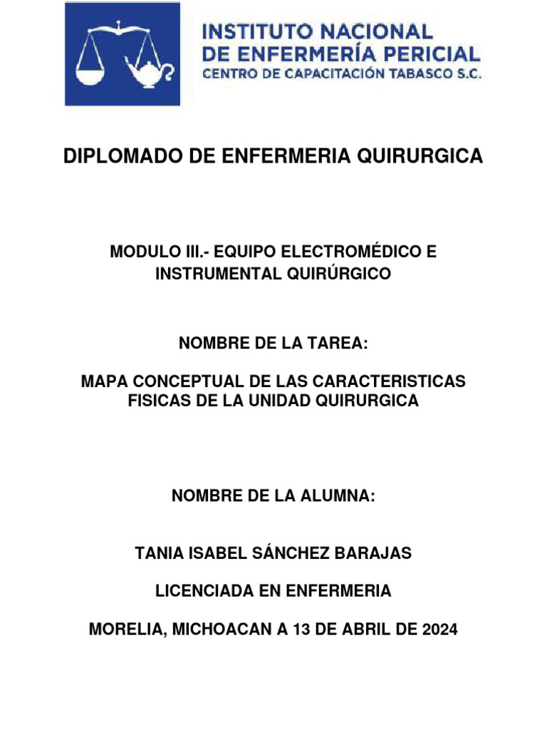 ACTIVIDAD 3 MAPA CONCEPTUAL DE LAS CARACTERISTICAS FISICAS DE LA UNIDAD QUIRURGICA-comprimido ...