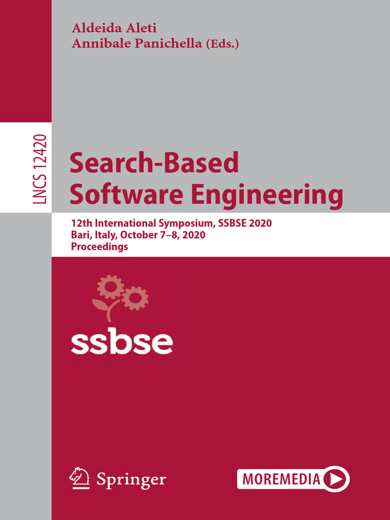 Search-Based Software Engineering: Aldeida Aleti Annibale Panichella | PDF | Programming ...