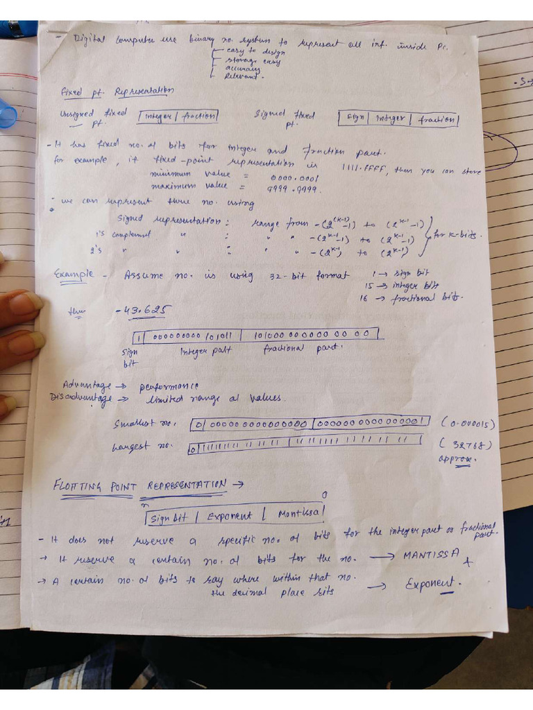 Fixed and Floating Point Representation | PDF