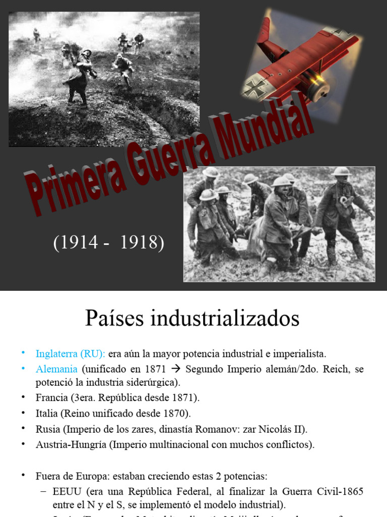 Causas y Consecuencias de la Primera Guerra Mundial | PDF | imperio ...