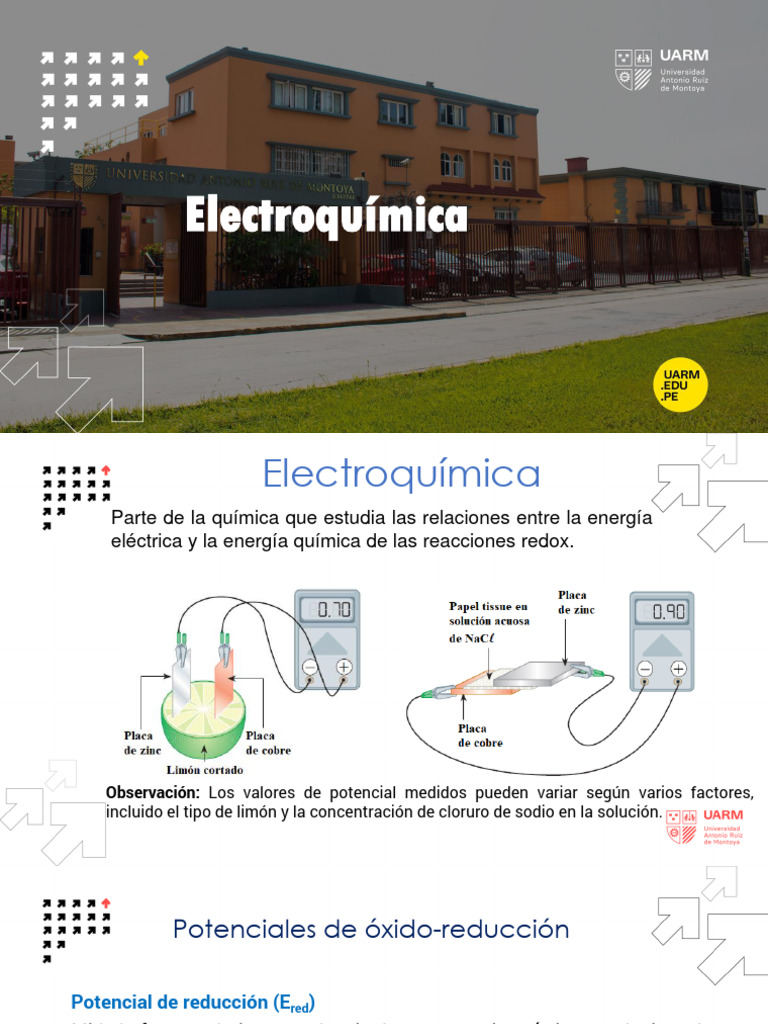 Electroquímica I | PDF | Redox | Electrodo