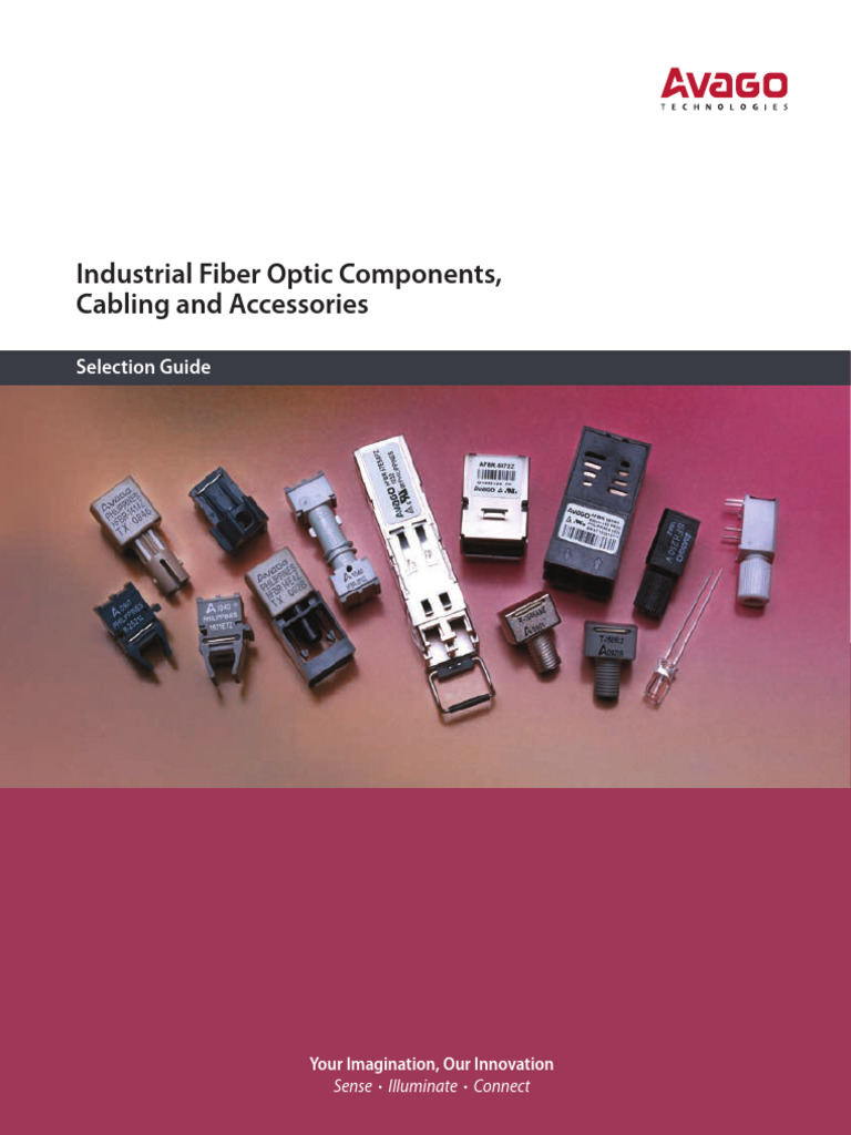 AVAGO IndustrialFiber | PDF | Electrical Connector | Optical Fiber