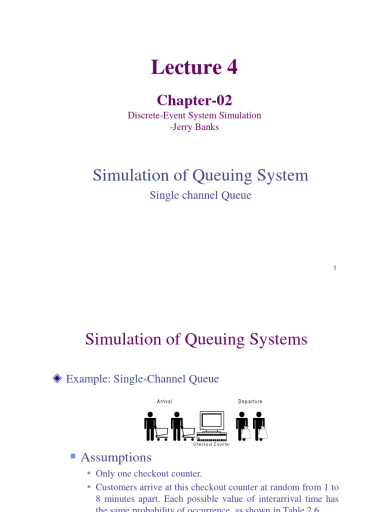 Lecture 4 - Single Channel Queue 2 (Edited) | PDF | Applied Mathematics