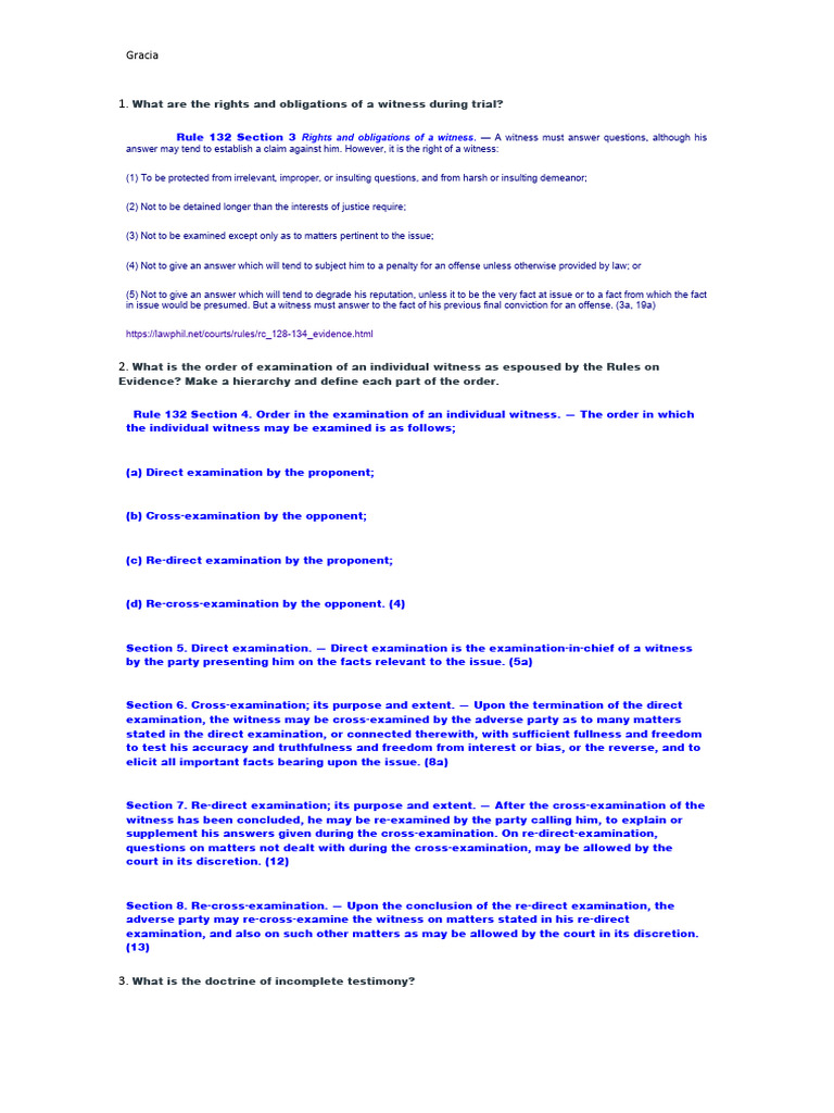 assignment-3-evidence | PDF | Burden Of Proof (Law) | Witness