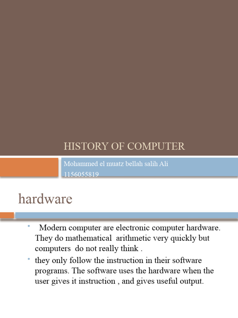 History of Computer | PDF