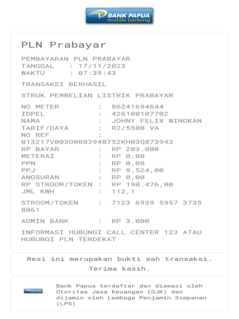 Resi Transaksi 94335823 | PDF